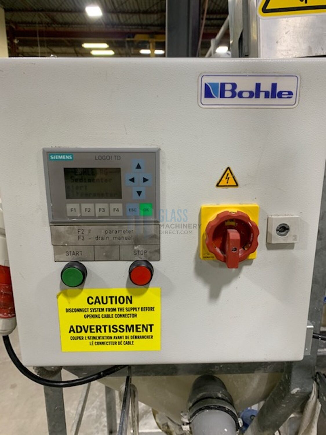 Bohle Sedimentor Water Filtration System SOLD - Glass Machinery Direct
