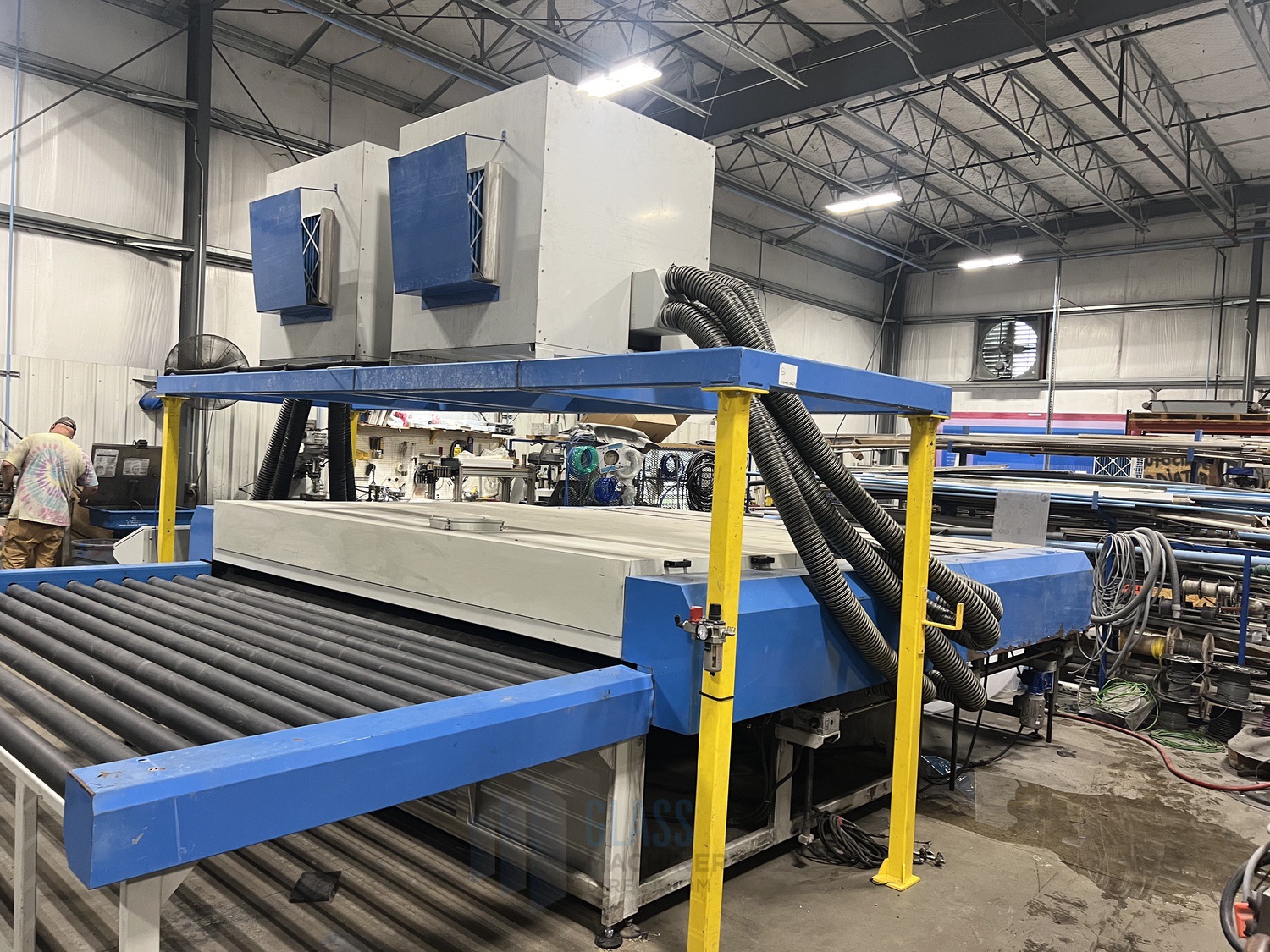 Neptune 130" Glass Washing Machine SOLD - Glass Machinery Direct